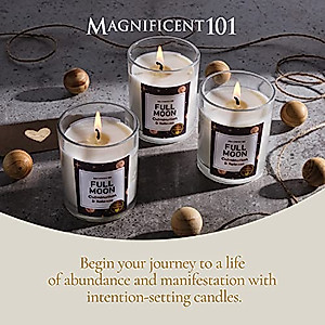 Magnificent 101 Full Moon Set of 3 Candles