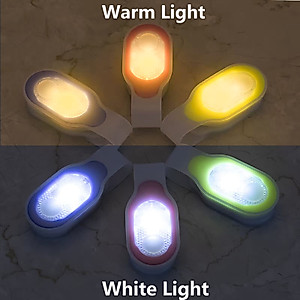 ALONEFIRE PL500 Nursing Night Light Clip on Flashlight USB Rechargeable Magnetic Nursing Light 3 Modes for Nurses Night Shift Nurse Essentials, Badge with Keychain Light, Built-in Battery (Yellow)