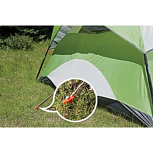 ABCCANOPY Tent Stakes Camping Tent Stakes, 10pc-Pack (Orange)