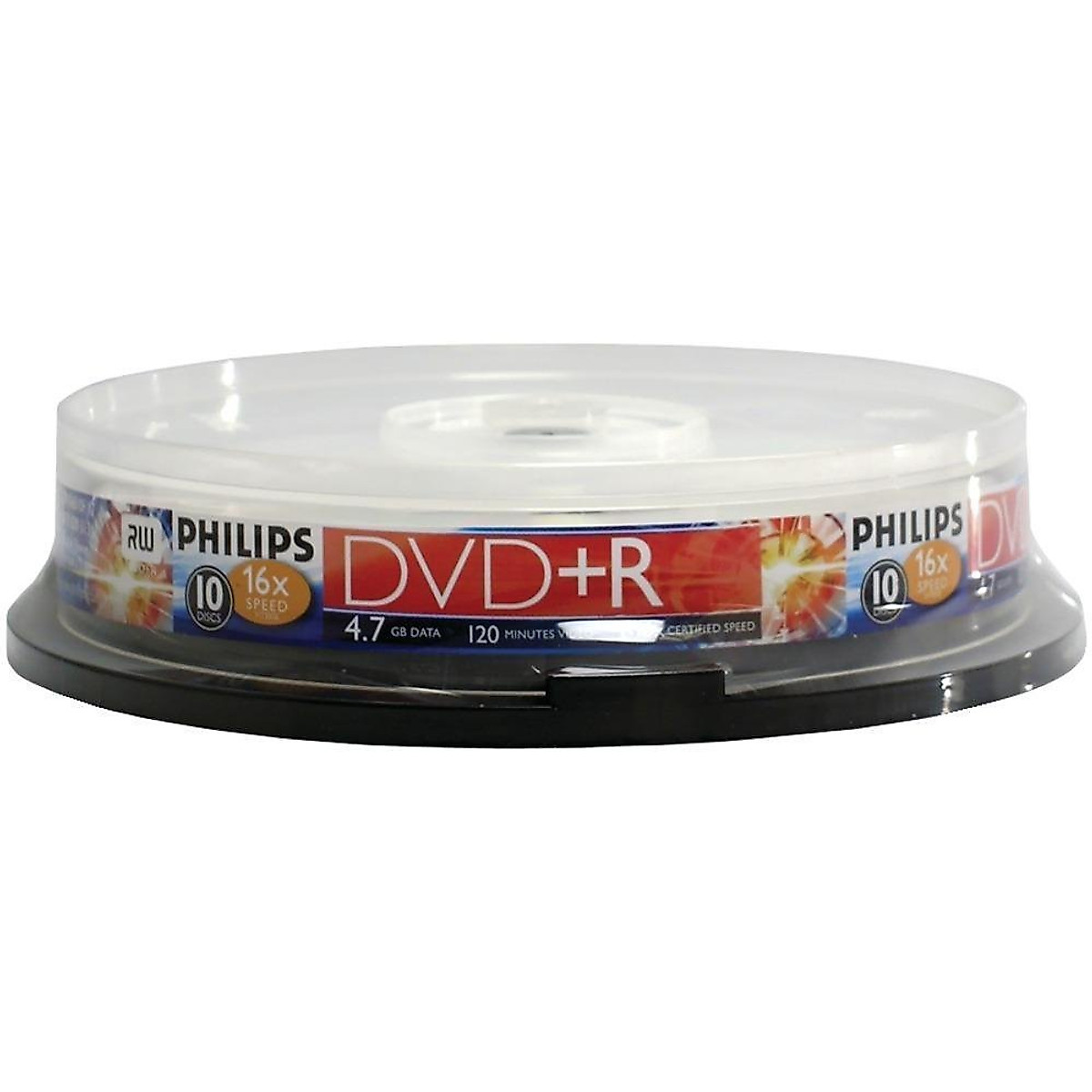 HOODR4S6B10F - PHILIPS DR4S6B10F 17 4.7GB 16x DVD+Rs (10-ct Cake Box Spindle)