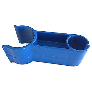 Leaf Bone - Leaf Net Skimmer Clip, In-Ground Swimming Pools and ONLY 1.9" Steel Ladder Handrails (Net Not Included), Leaf Rake Ladder Attachment