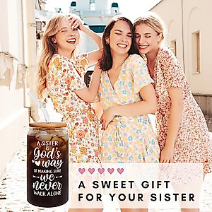 Sister Gifts from Sister - Gifts for Sister, Sister Gifts for Women - Sister Birthday Gift Ideas, Birthday Gifts for Sister, Sister Birthday Gifts from Sister - Big Sister Gift - Can Glass for Sister