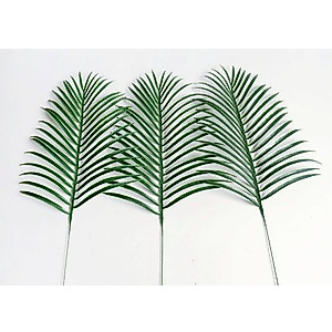URToys 10Pcs Artificial Ombre Kwai Leafs Branch Fake Palm Plants Grass Flower for Home Wall Garden Wedding DIY Decoration