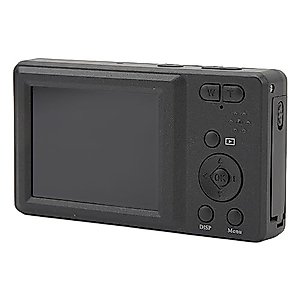 4K Digital Camera, Teens Small Camera Timer Shooting Autofocus Face Recognition 2.7 Inch TFT Screen with Lanyard for Vlogging (Black)
