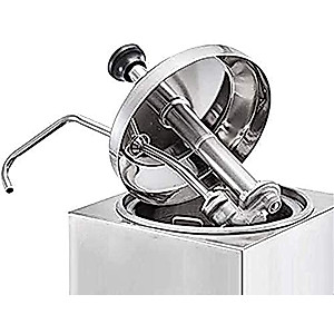 SXFYWYM Sauce and Cheese Warmer Pump Dispenser Hot Fudge Warmer Stainless Steel Spout Heater for Hot Fudge Nacho Cheese Caramel Chocolate Melter for Candy Making