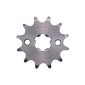 Trkimal Motorcycle 428 Front Sprocket for 50cc 70cc 90cc 110cc 125cc 140cc 160cc Dirt Pit Bike Mini Bike TaoTao Roketa Coolster Sunl Lifan Loncin ATV Quad 4 Wheeler Moped (428-12T, 17MM)