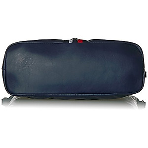 Tommy Hilfiger Jaden Satchel Crossbody Bag, Navy Polyvinyl Chloride