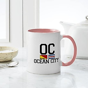 CafePress Ocean City NJ Nautical Design Mug Ceramic Coffee Mug, Tea Cup 11 oz