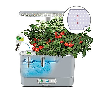AeroGarden Harvest Indoor Garden, Grow Up to 6 Different Herbs, Vegetables, and Flowers, Seed Pod Kit Not Included, Cool Gray