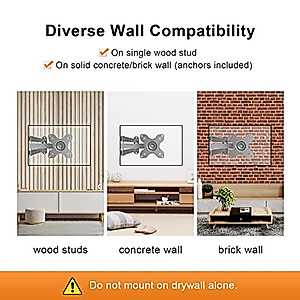 TV Wall Mount, Bracket for Most 13-30 inch LED, LCD Monitor and Plasma TVs, Max VESA 100x100mm by XINLEI (MA1330)