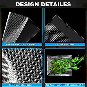 CANLENPK 2.7×4 Inch/7x10cm Mini Vacuum Sealer Bags,Small Precut Food Storage Bag,Seal Meal Snack Fruit Nut,Boil Steam Heat Freeze,Commercial Grade Heavy Duty Sealable Bags(100PCS) (2.7×4 Inch, Transparent)