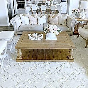 My Texas House by Orian Indoor/Outdoor Cotton Blossom Area Rug, 7'9" x 10'10", Natural