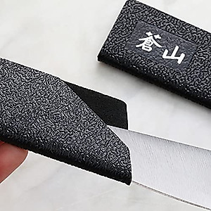 Cangshan 1026641 8-Piece Steak Knife Guard Set, Black