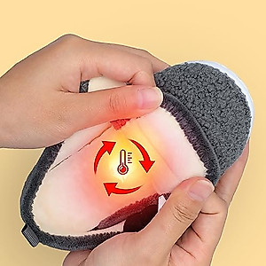 L-RUN Kids Winter Indoor Household Shoes Toddler Slippers Lightweight Indoor Home Shoes Grey M US 4.5-5 Toddler