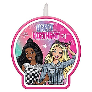 Barbie Dream Together Candle - 2 3/5" x 2 2/5" | Multicolor | 1 Pc.