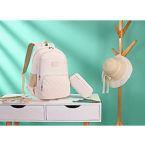 CAMTOP Laptop Backpack 15.6 Inch School BookBag with Pencil Case College Backpacks Teacher Work Travel Casual Daypacks for Teens Girls Women