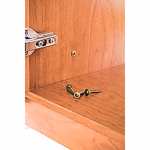 GRK 772691100733 8 x 1-1/2" 10073 Low Profile Cabinet Screws 3000 Count, Gold