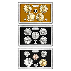 2014 S U.S. Mint 14-coin Silver Proof Set - OGP box & COA Proof