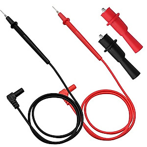 Waziaqoc Replacement Test Lead Set Multimeter Test Leads Kit Included 2pcs Test Lead & 2pcs Safety Alligator Clips