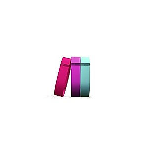Fitbit Flex Vibrant Accessory Pack, Violet/Pink/Teal, Small