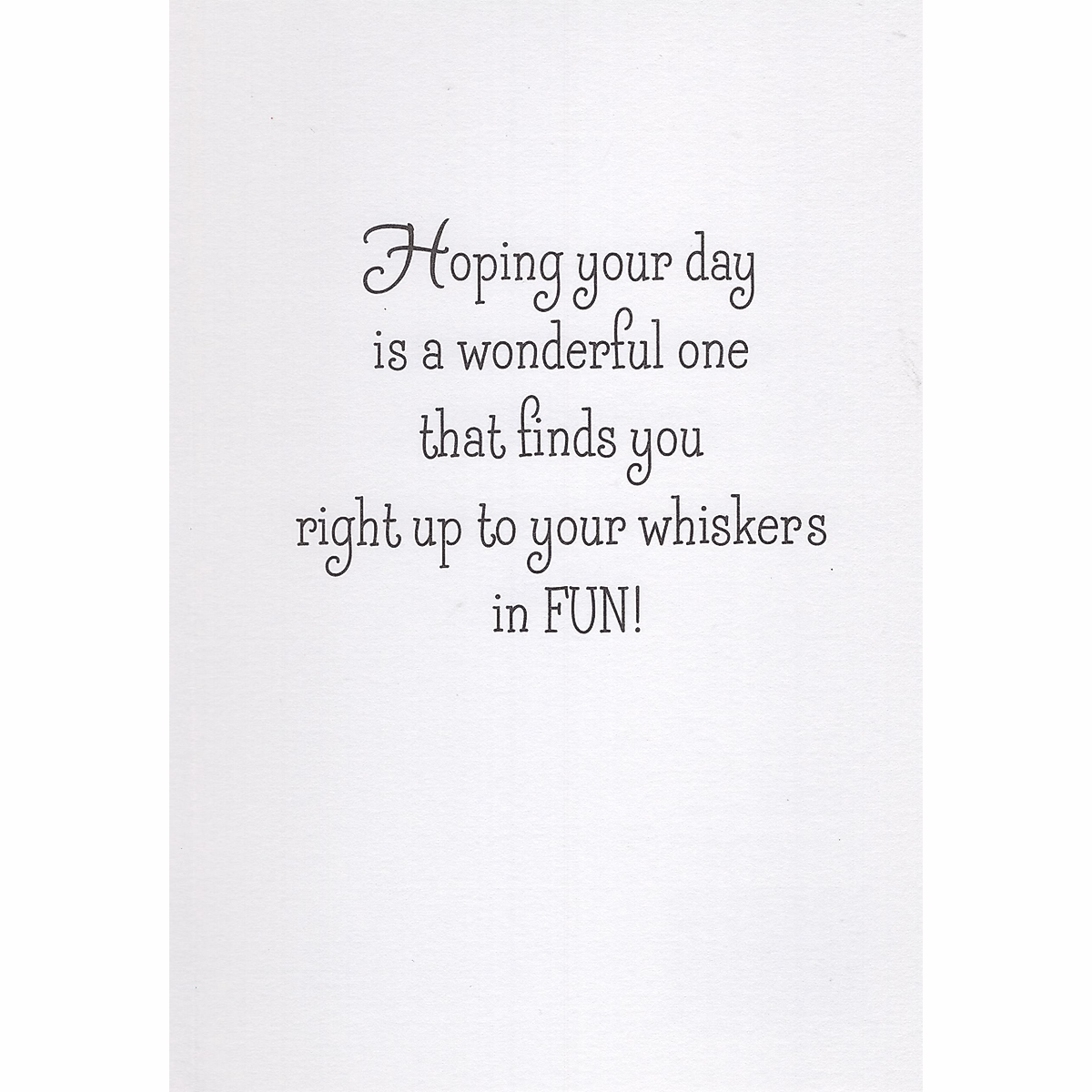 The Aristocats Happy Birthday Card Featuring Marie - Hoping Your Day is a Wonderful One That Finds You Right Up to Your Whiskers in FUN!