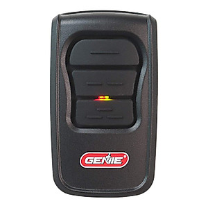 GenieMaster 3-Button Garage Door Opener Remote - Compatible with Genie Garage Door Openers Made Since 1993 with Intellicode Technology and/or 9/12 Dipswitches - Model GM3T-R