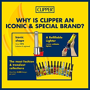 Clipper - Mini Tube Reusable Lighter - Refillable Candle Lighters with Extended Wand and Adjustable Flame - Great Lighters for Candle, BBQ, Firepits, and Use in The Outdoors - 3 Pack - Gradient