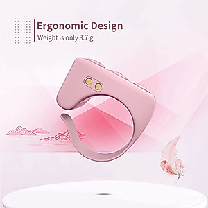 TIKTOK Bluetooth Remote Control, Kindle App Page Turner, Camera Selfie Remote, Tiktok Scrolling Ring for iPhone iPad iOS, Android (Pink)