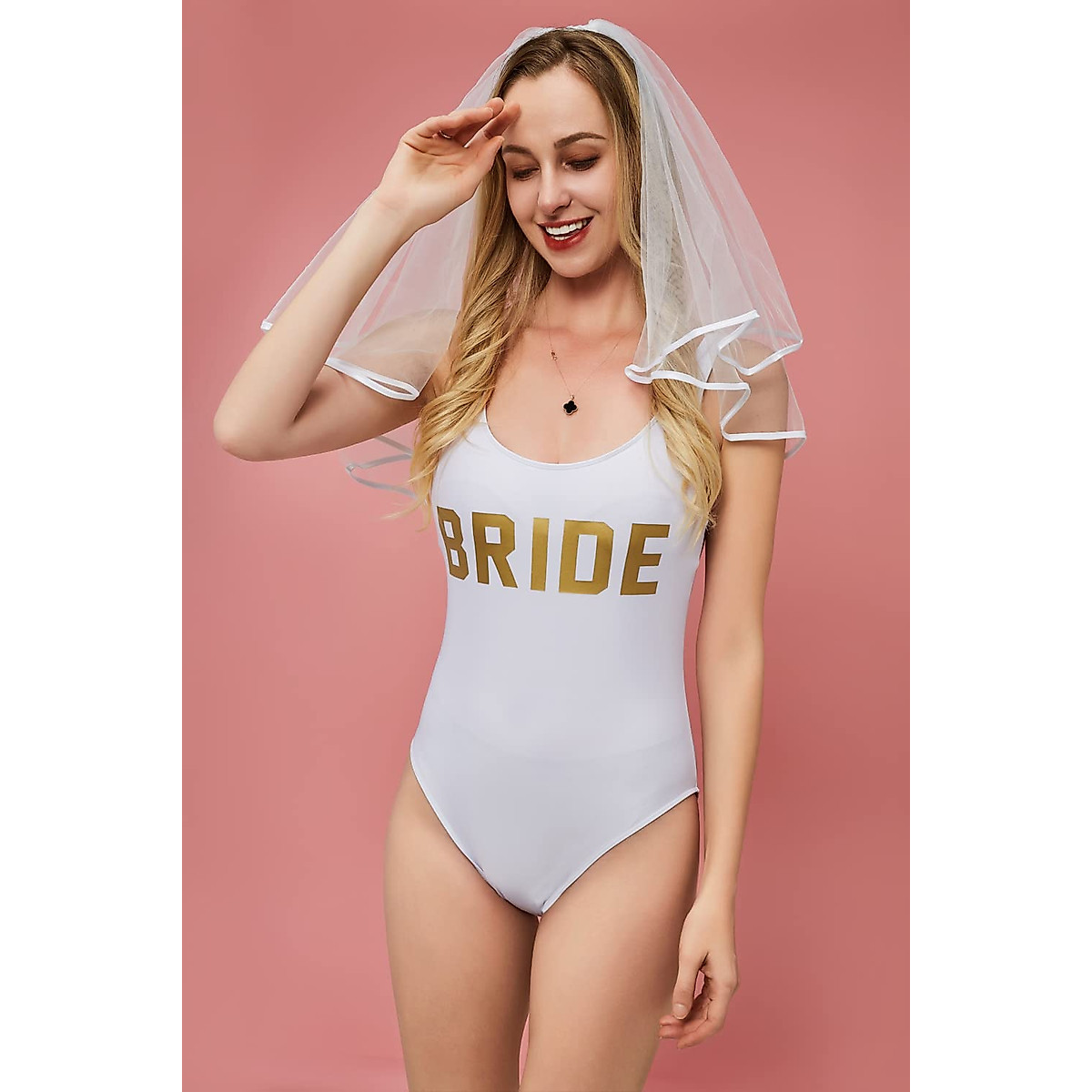 White Bridal Veil Short 2 Tier Veil with white binding Wedding Veil Bachelorette Party Bridal Shower Flower Girl Veil First Communion