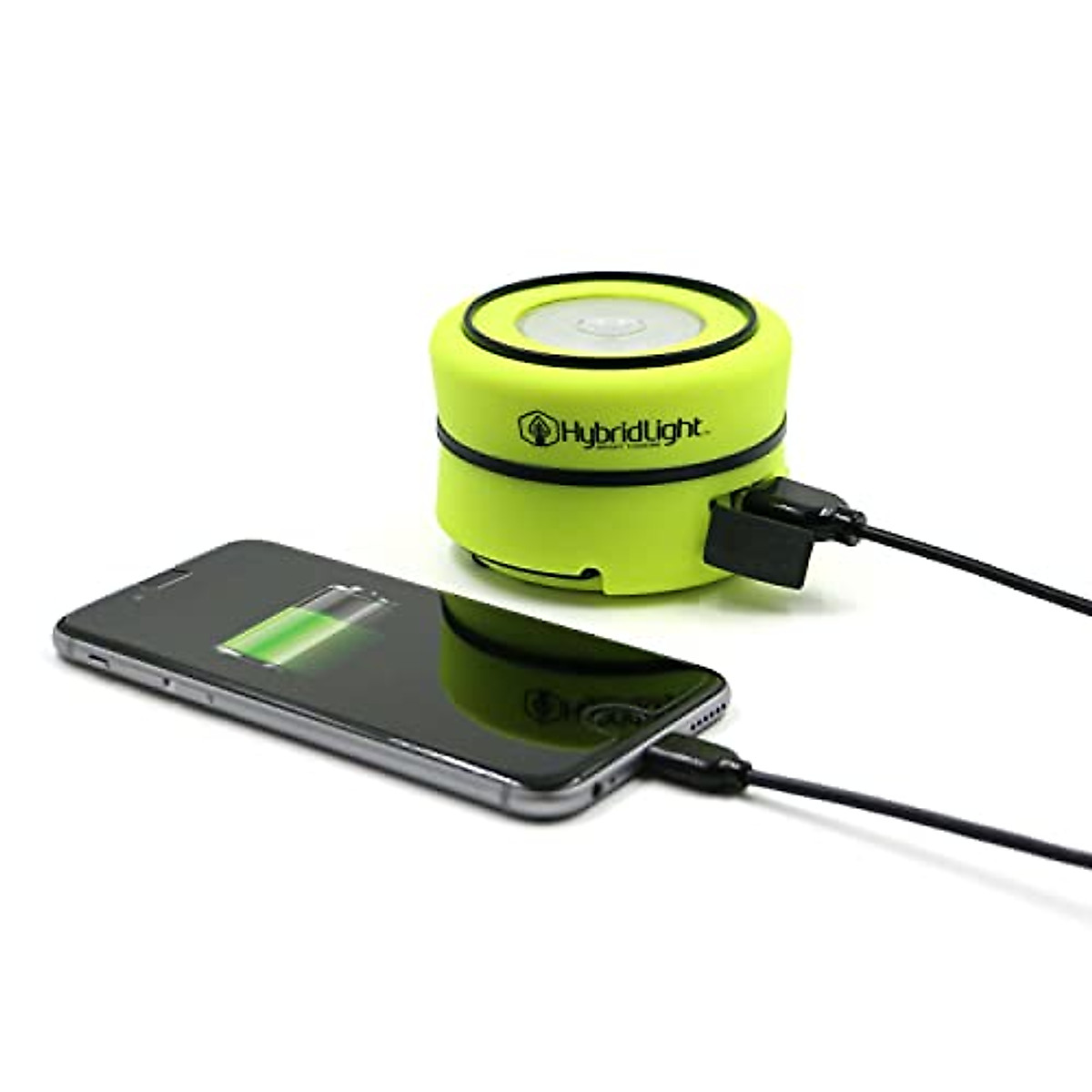 Hybridlight Solar Rechargeable Lantern/Cell Phone Charger. 150 Lm. Built In Solar Panel, Hi-Vis Yellow