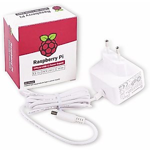 Raspberry USB-C 5.1V 3A Power Supply - White - for Raspberry Pi 4 Model B (1873421)