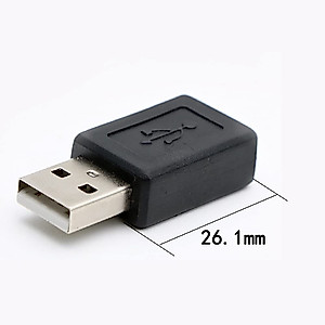 rgzhihuifz 3 Pack USB 2.0 A Male to USB Micro Female Adapter Converter
