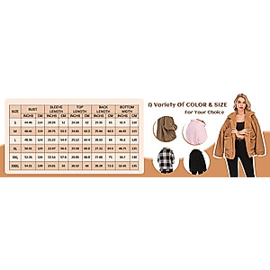 Women's Coat Casual Lapel Fleece Fuzzy Faux Shearling Zipper Coats Warm Winter Oversized Outwear Jackets (Khaki,M)