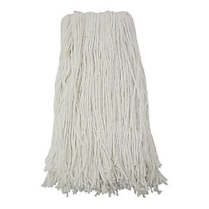 Boardwalk BWK2032RCT No. 32 Rayon Cut-End Wet Mop Head - White (12/Carton)