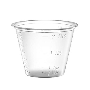 (300 Count 1oz) Disposable Medicine Cups with Embossed Measurements Marking, for liquid and dry medication, By Care Plus