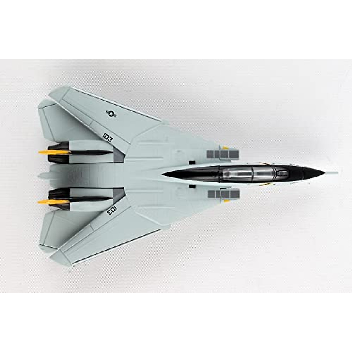 Daron Worldwide Trading Postage Stamp F-14 Tomcat Vf-103 Jolly Rogers 1/16o Scale Airplane Model, 144 months to 1000 months