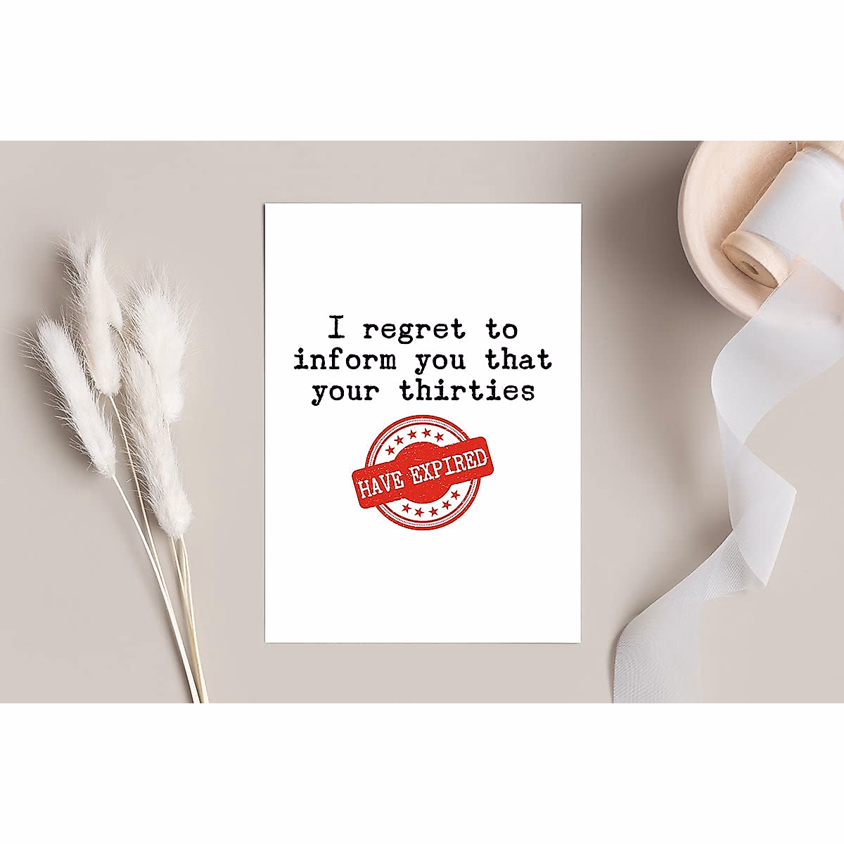 Funny 40th Birthday Card - Joke Card For Someone Who Is Turning 40 Years Old - Original And Unique Present Idea For Family - Friends Or A Co-Worker. - I Regret To thirties