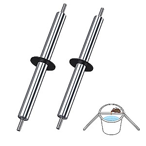 2 Pack Rolling Log Mouse Trap, Humane Live Mouse Trap Bucket, Rat Traps for House, Auto Release Catch No See Kill Trap for Mice and Rats