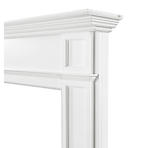 Pearl Mantels 540-48 Marshall Fireplace, 48-Inch, White Paint Mantel Surround, Opening Width