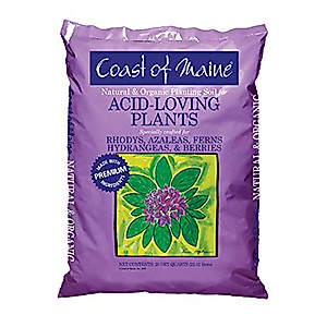Coast of Maine Organic Natural Garden Compost Potting Planting Soil Blend for Acid Loving Plants, Bushes, and Flowers, 20 Quart Bag (4 Pack)