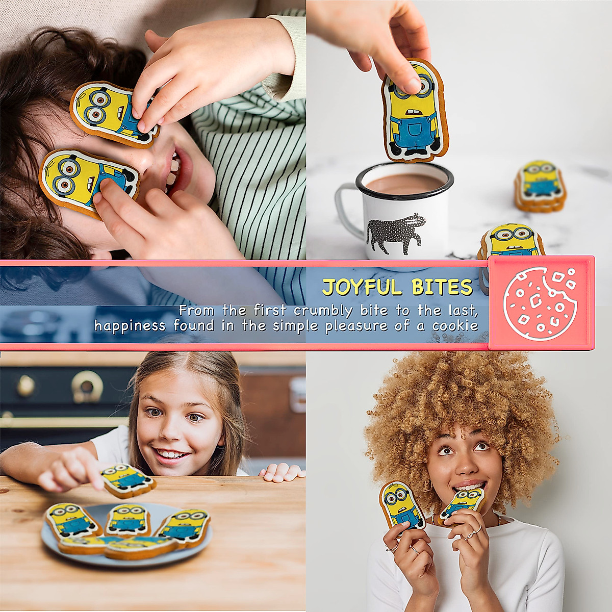 Cookie Cutter by 3DForme,For Minion Baking Cake Fondant Frame Mold for Buscuit, Set 2 Piece Made in Ukraine