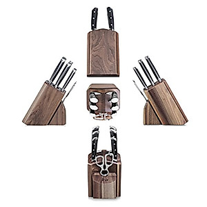 Cangshan TS Series 1020878 Swedish 14C28N Steel Forged 8-Piece Knife Block Set, Walnut