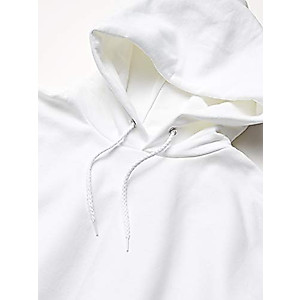 Hanes Men's Ultimate Cotton Heavyweight Pullover Hoodie Sweatshirt, White, Large