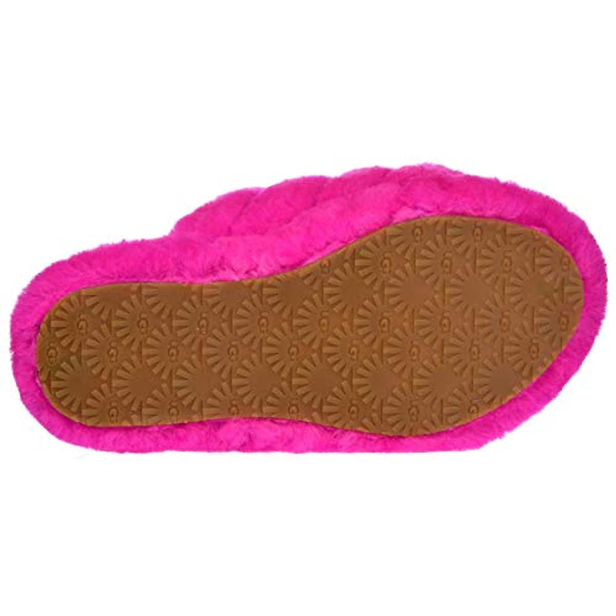 UGG Unisex-Child Fluff Yeah Slide Slipper, Rock Rose, 6 Big Kid US