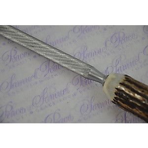 Cased Genuine Genuine Stag Horn/Antler Handle 2 Piece Carving Set Cased Made in Sheffield England