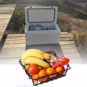 Cooler Basket for YETI Tundra 50 or 65,Inside Dry-Goods Basket Compatible with Cabela's 60QT, Igloo 52QT, Ozark Trail 52QT,Pelican Elite (45 & 70) etc,Stainless Steel Wire Cooler Rack