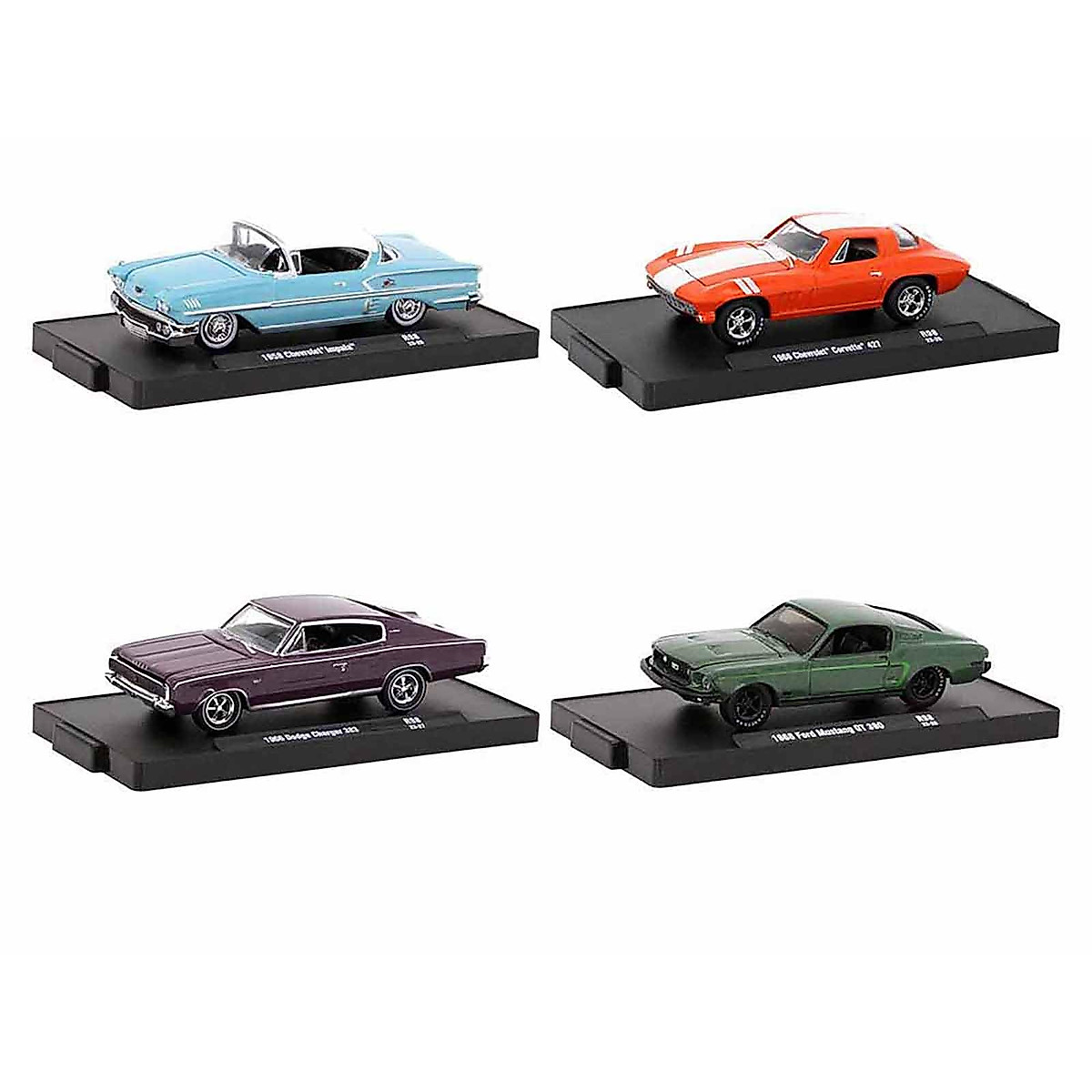 M2 Auto-Drivers Set of 4 Pieces in Blister Packs Release 98 Limited Edition to 7500 Pieces Worldwide 1/64 Diecast Model Cars Machines 11228-98