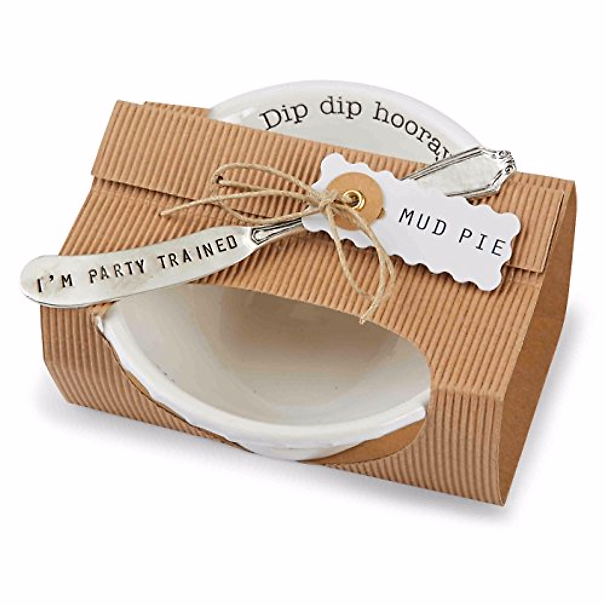Mud Pie Dip Bowl Set, Hooray, 2" x 6"