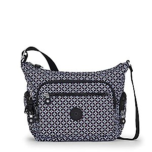 Kipling Gabbie Small Printed Crossbody Bag Blackish Tile