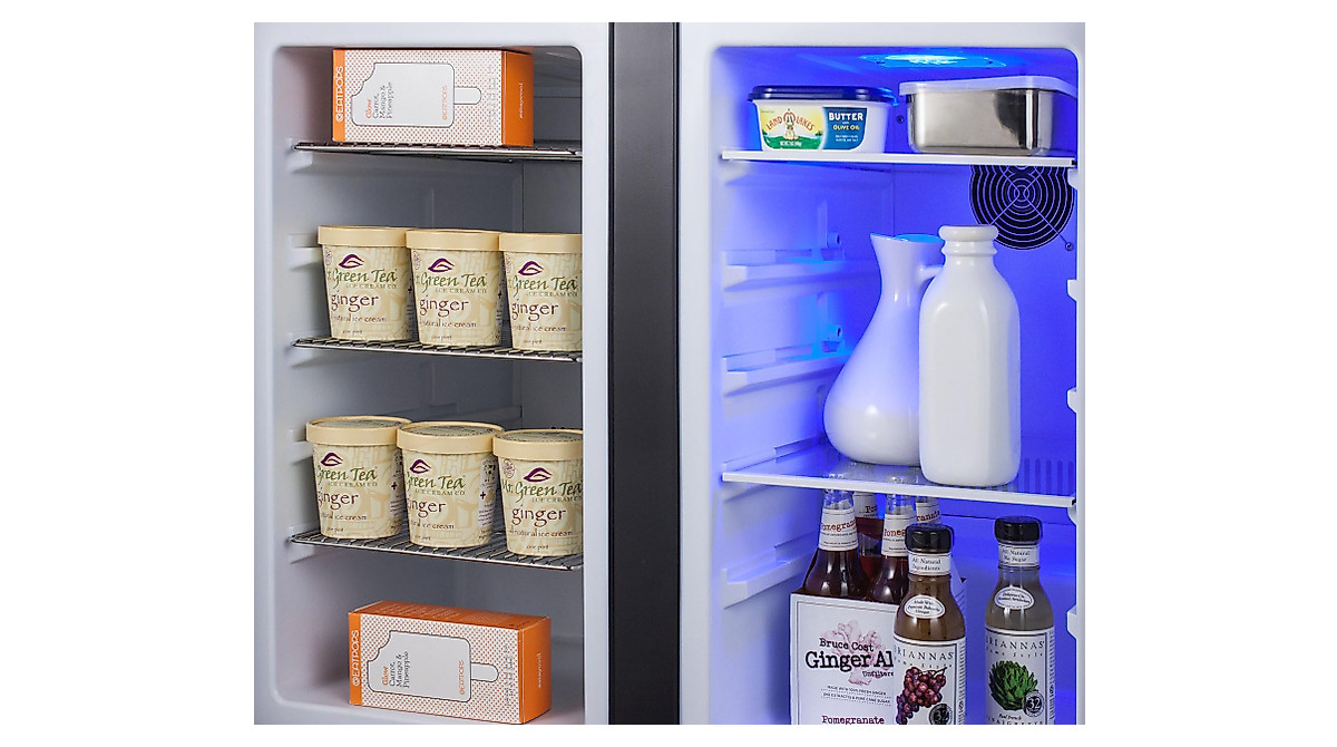 Summit 36" Side-by-Side Refrigerator-Freezer - Stainless Steel